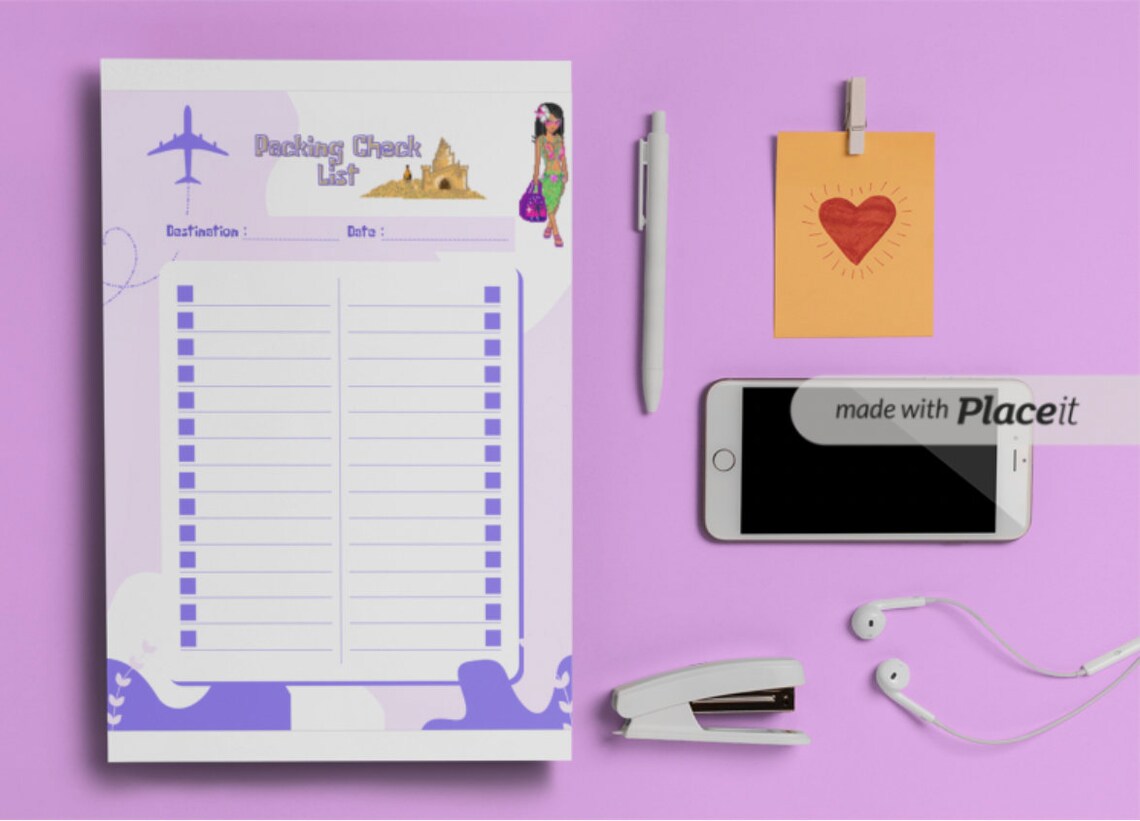 Y2K Packing Checklist -PDF Digital Download - Etsy