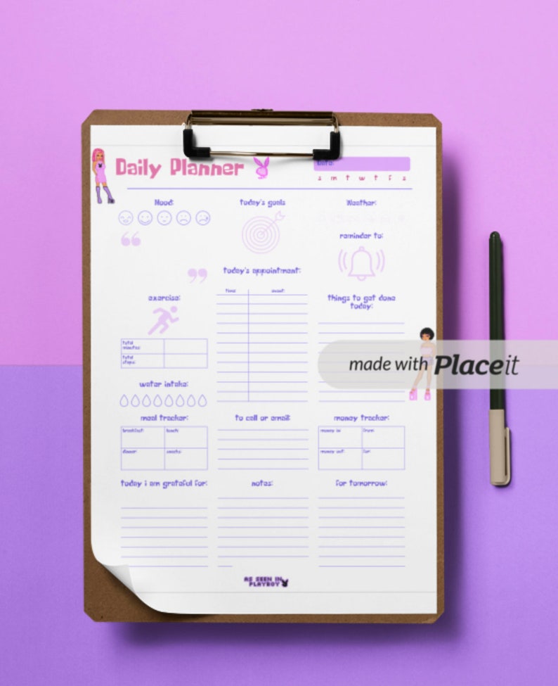 Y2k Daily Planner- Digital Download PDF - Etsy