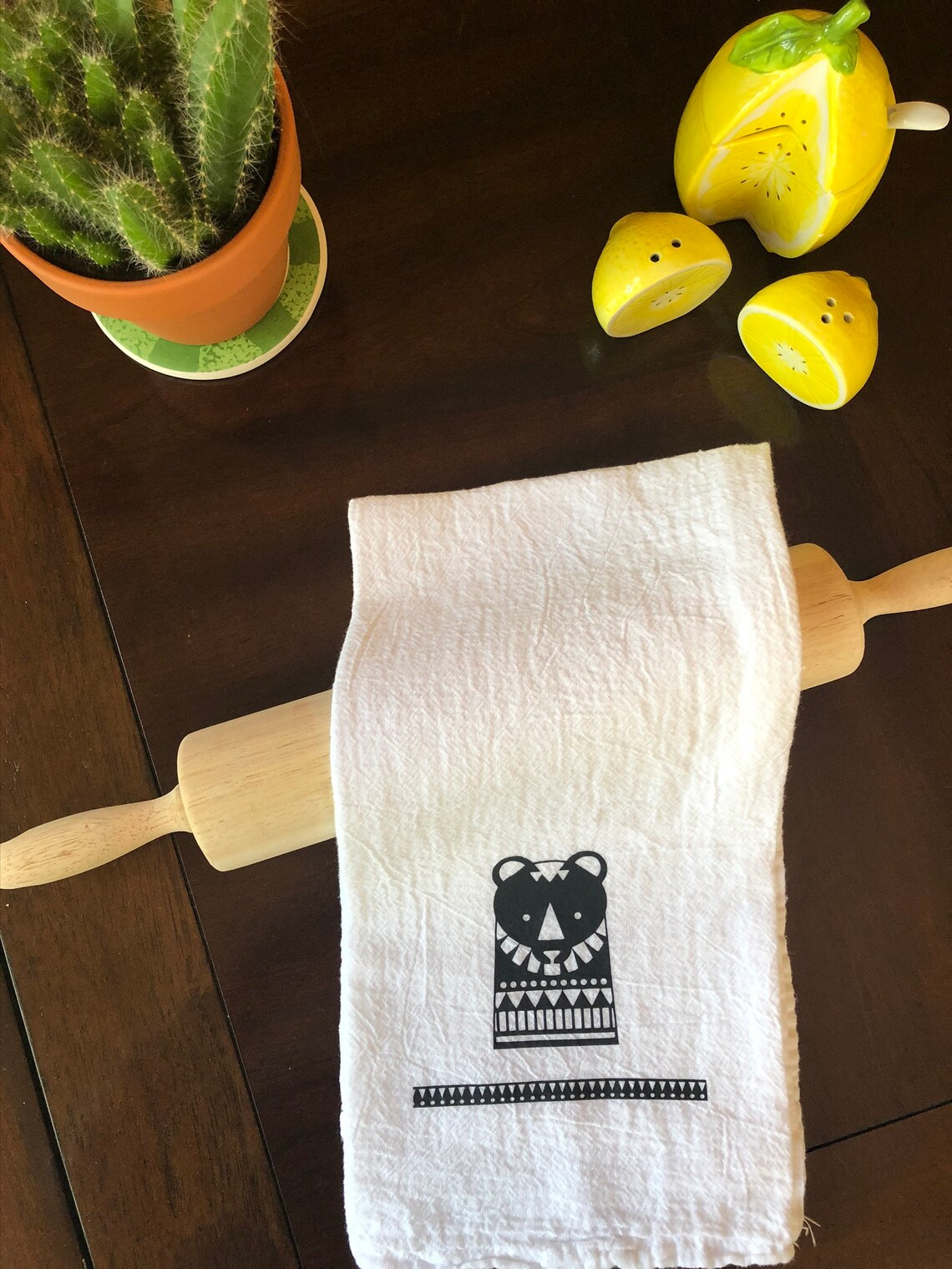 Bear Tea Towel/housewarming Gift/kitchen Decor/personalized/stocking ...