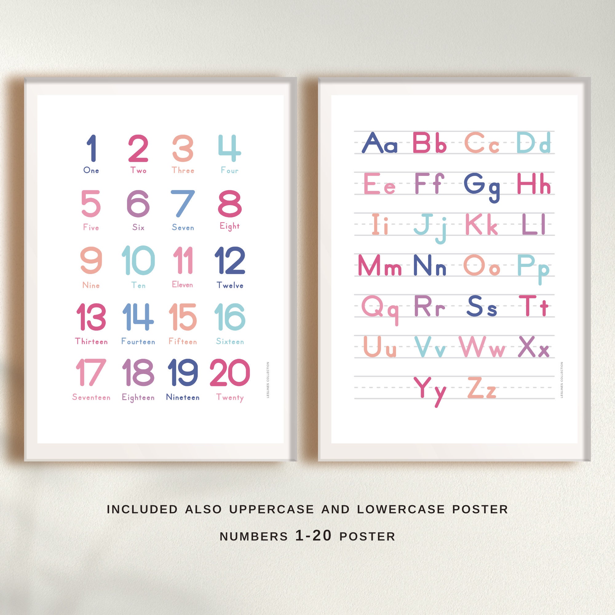 Printable Educational Posters for Kids Shapes Colors - Etsy UK