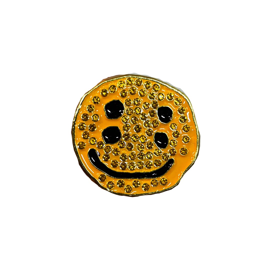 CPFM Smiley Pin With Diamonds - Etsy