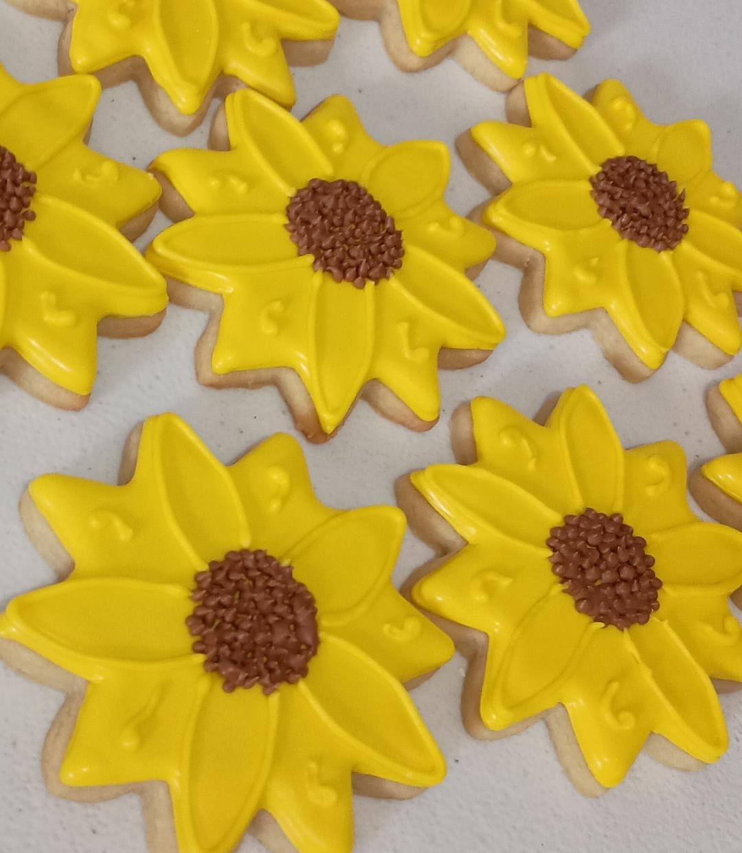 Sunflower Sugar Cookies, Flowers, Sunny Yellow, Summer Flower, Mother's ...