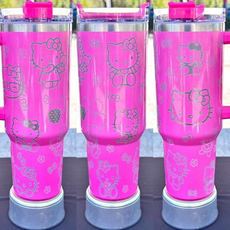 Hello Kitty Laser Engraved Tumbler - Etsy