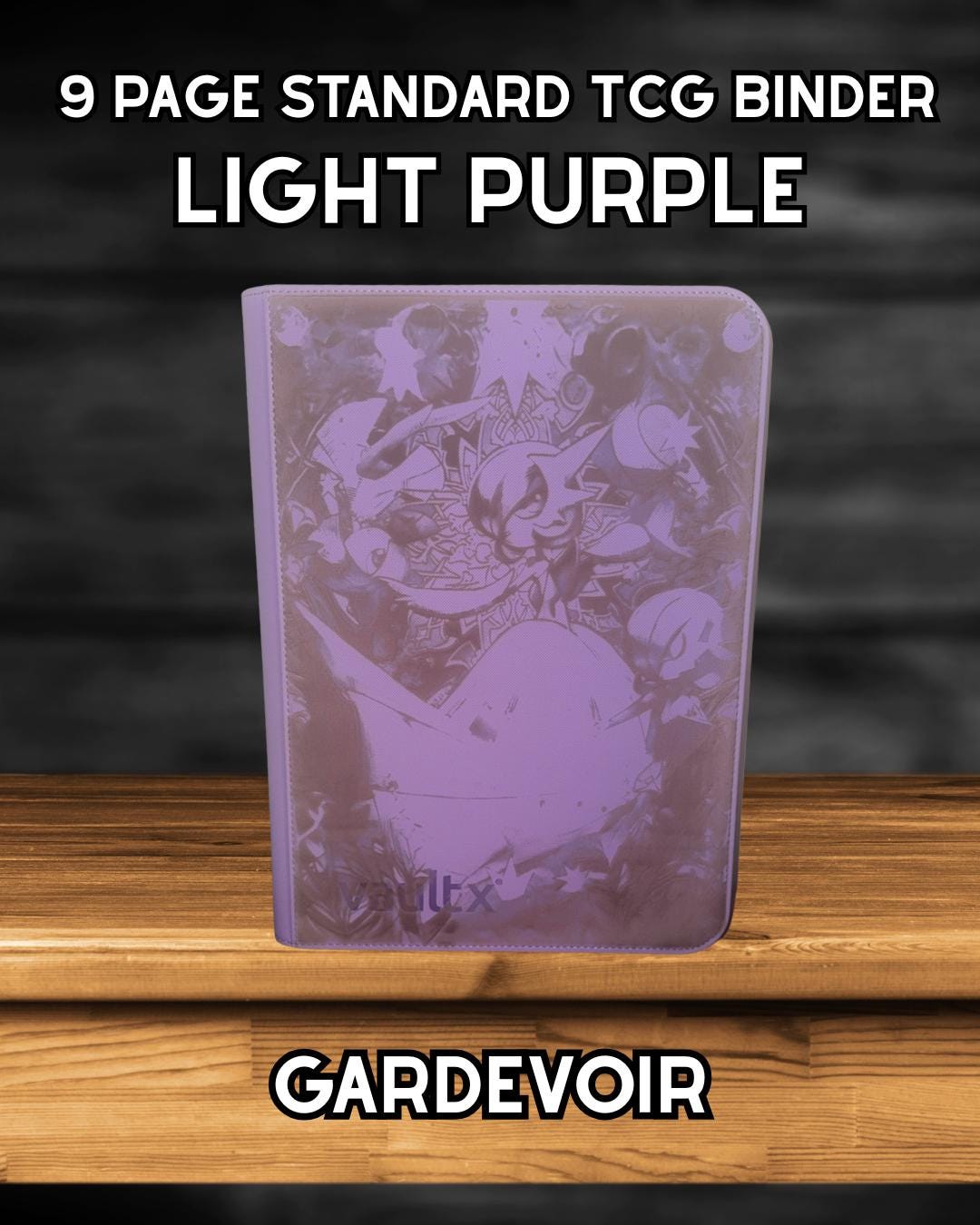 Gardevoir Pokémon TCG Binder – Custom Engraved | Holds Standard Cards ...