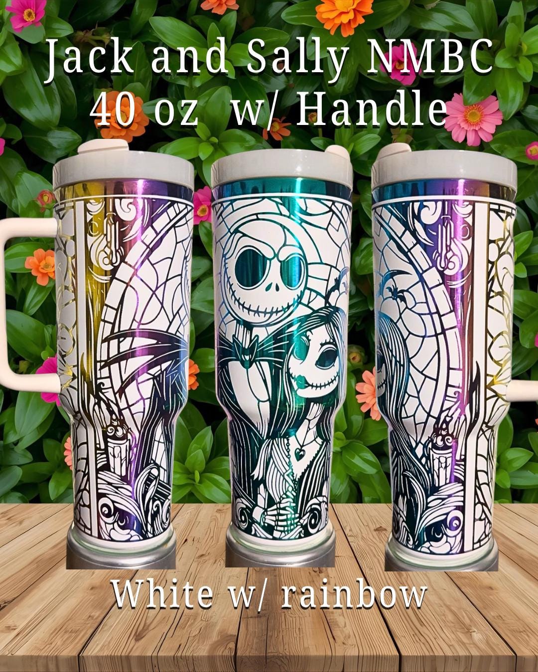 Jack and Sally NMBC Laser Engraved Tumbler - Etsy