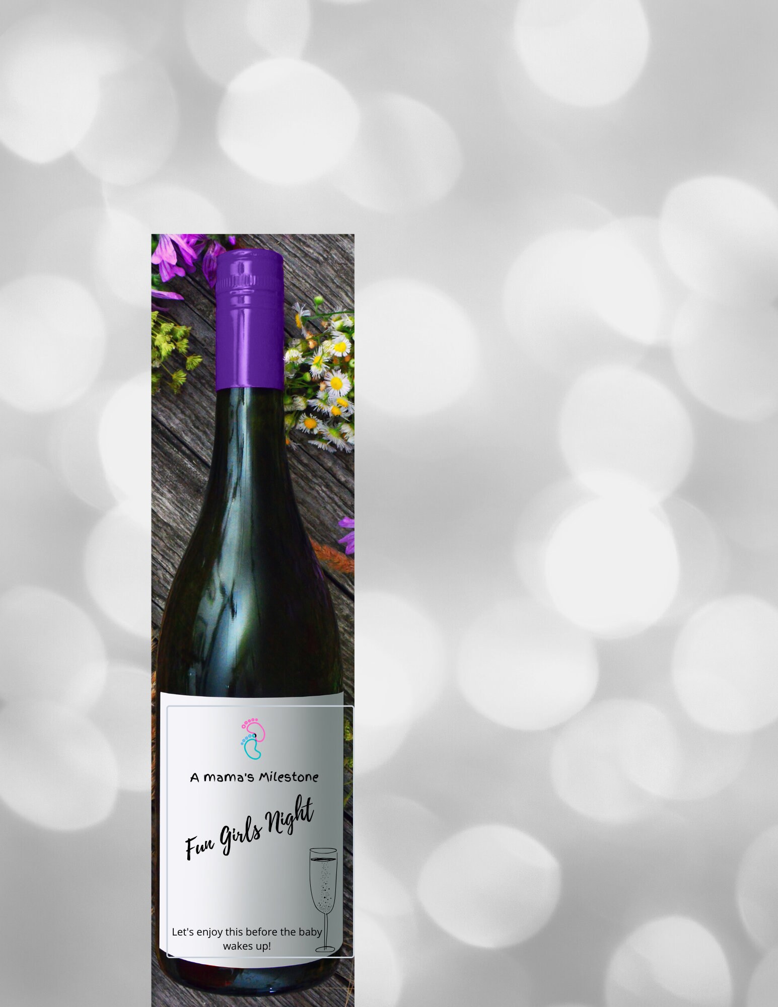 Wine Labels/sticker A Mothers Milestone - Etsy