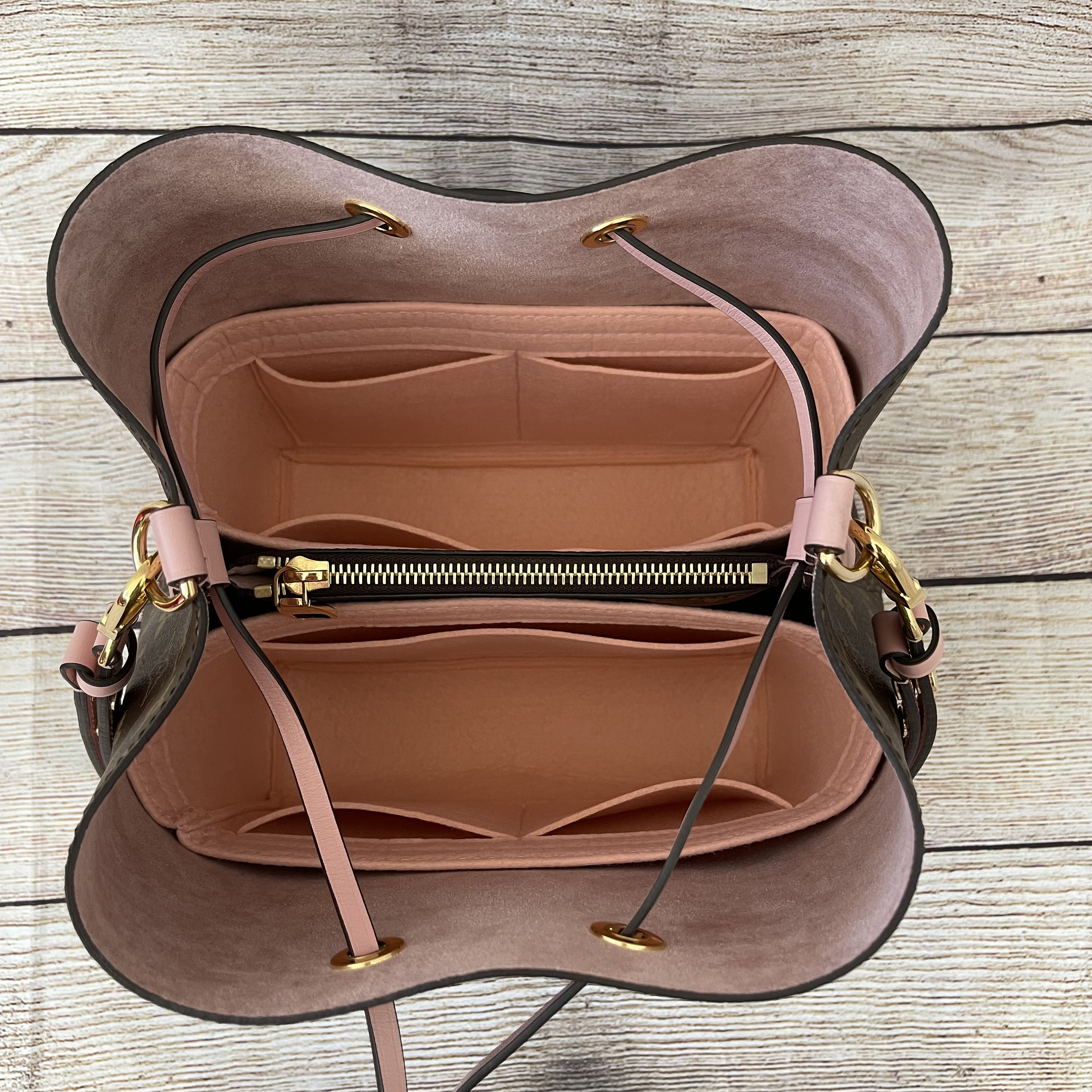 NÉONOÉ Neonoe MM Bucket Bag Red Pink Inserts Organizers - Etsy