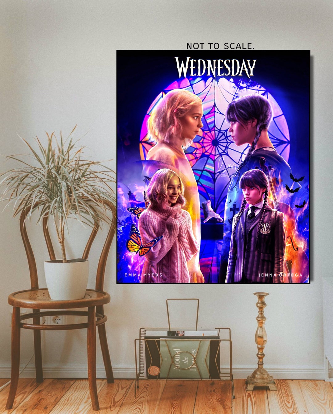 Wednesday and Enid Poster - Etsy