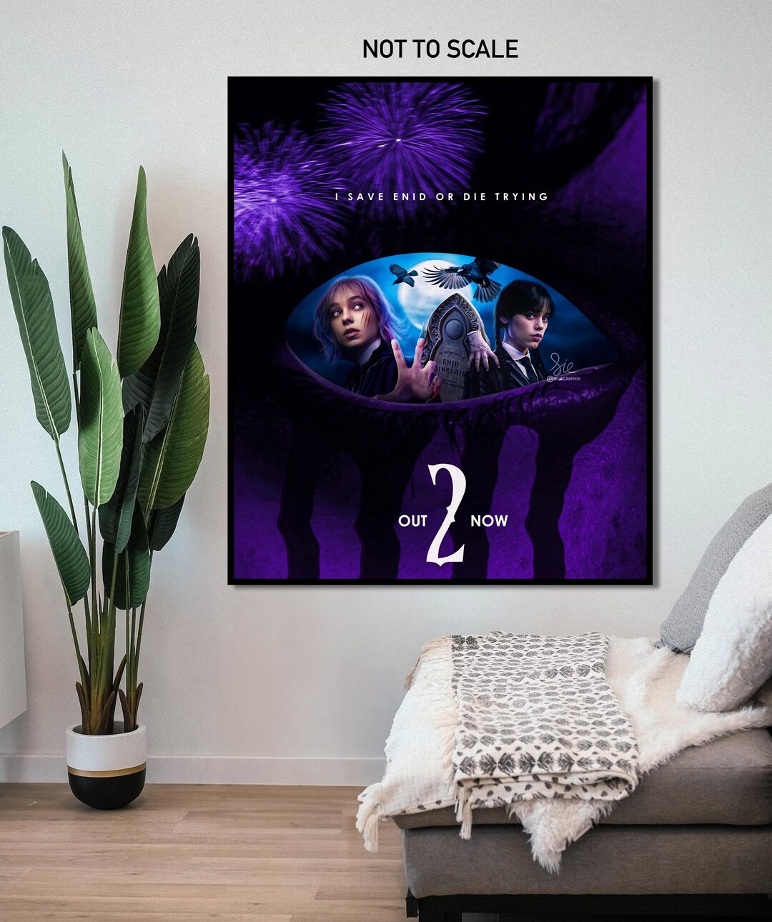 Wednesday Season 2 Wednesday and Enid Poster - Etsy