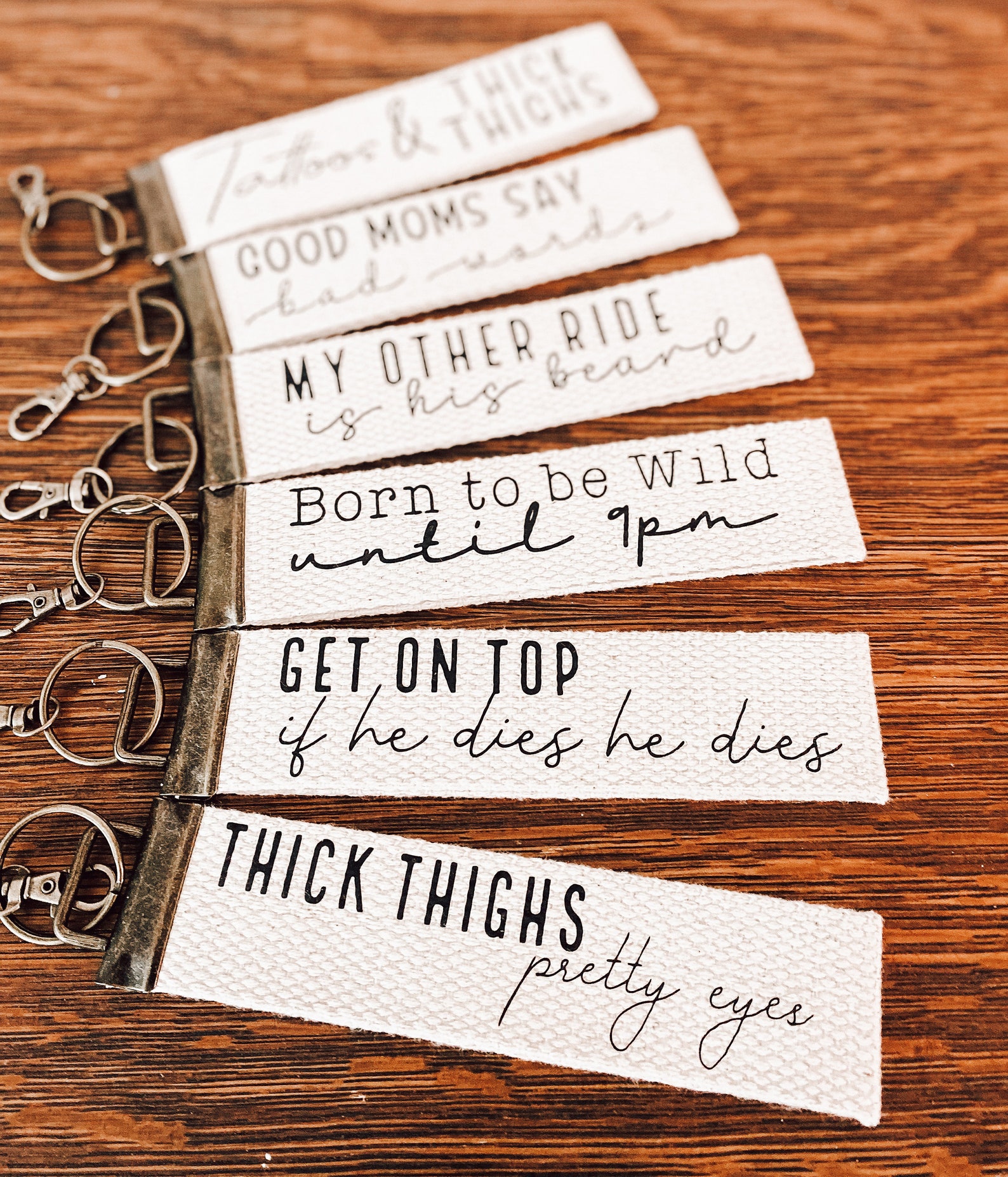 Bohemian Sassy Wristlet Keychain Keychain Canvas Keychain Wristlet ...