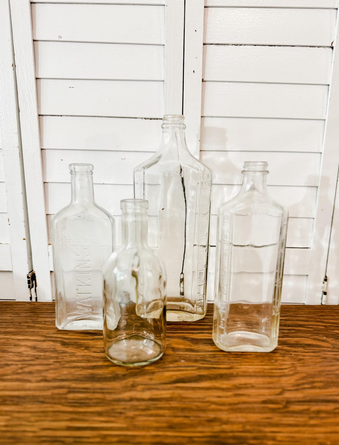 Antique Apothecary Glass Bottles - Vintage Glass Bottles - Antique ...