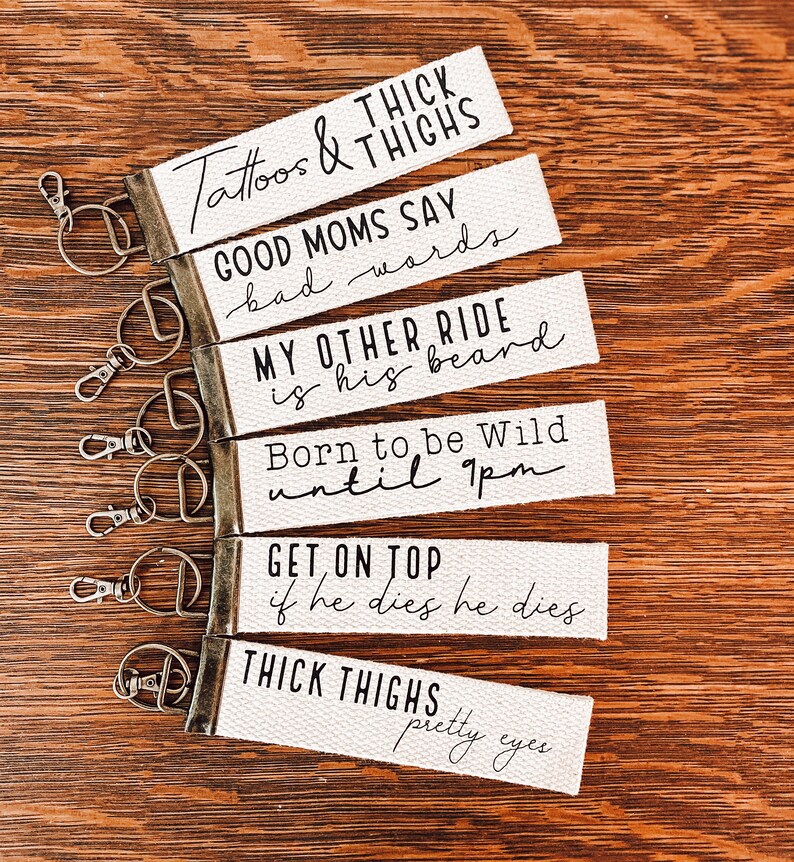 Bohemian Sassy Wristlet Keychain - Keychain - Canvas Keychain ...