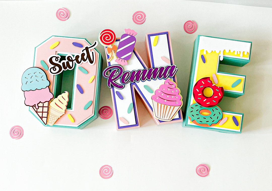 3D Letter Party Décor SWEET THEME - Etsy