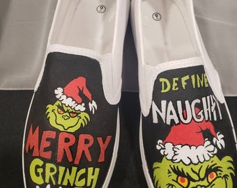 Grinch Slip on Shoes | Etsy