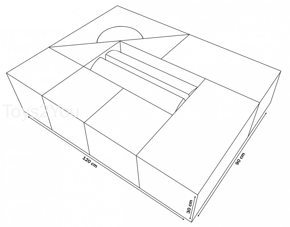 Soft Play Block Set Grey and White Soft Play for Kids Soft - Etsy