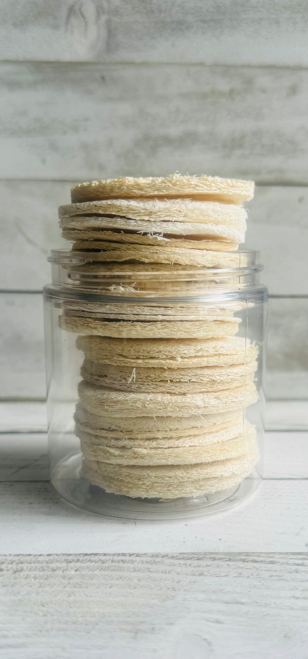 Facial Loofah Natural Clear Bright Skin Exfoliate Blemishes Dark Spot ...