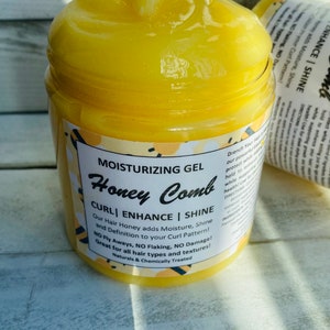 Honey & Bee Pollen Moisturizing Hair Gel, Soft Shiny Silky Flexible ...
