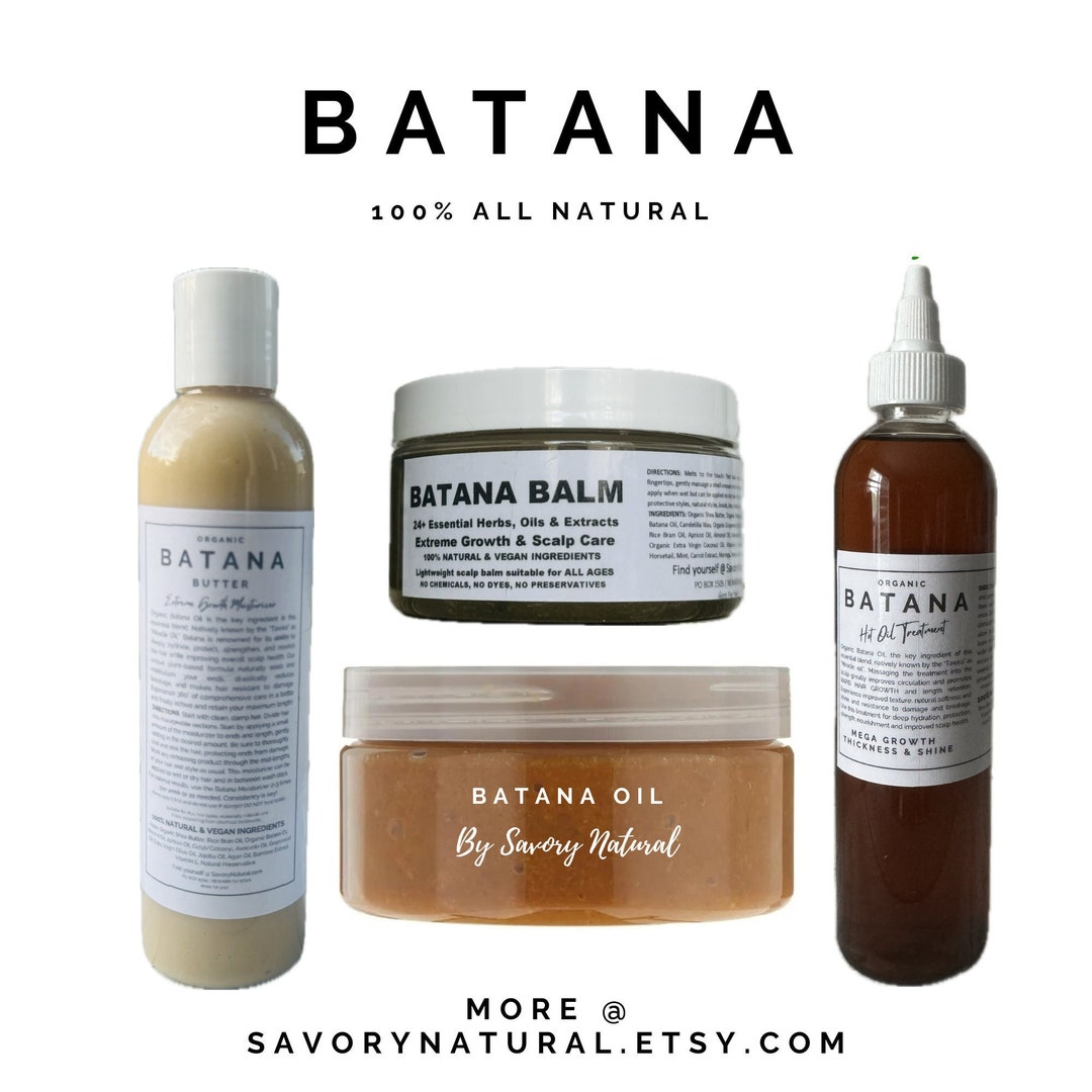 Organic BATANA Oil EXTREME GROWTH & Length Retention Raw100% Natural ...