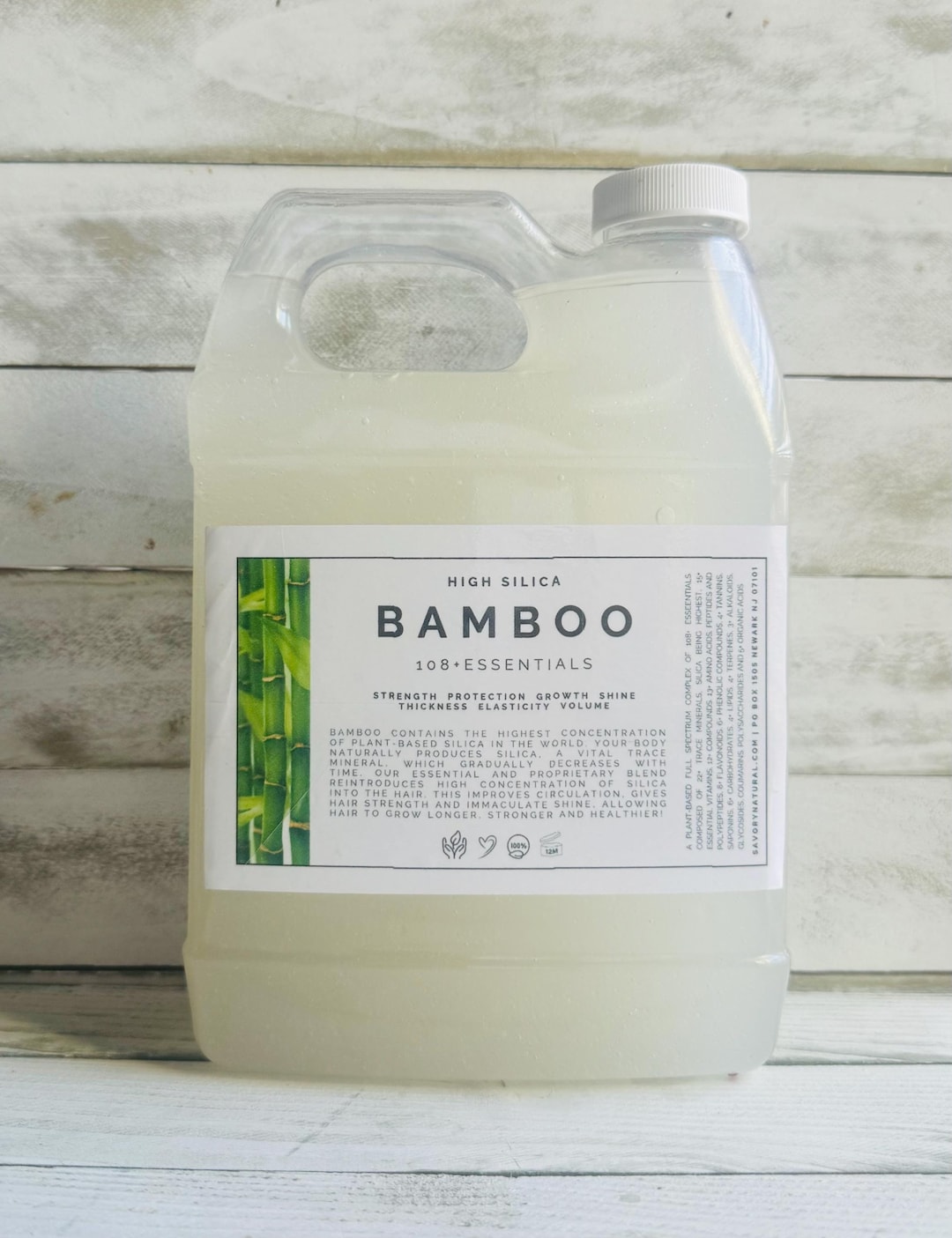BAMBOO High Silica GROWTH Oil 108+ Essentials Plant-based Silicone ...