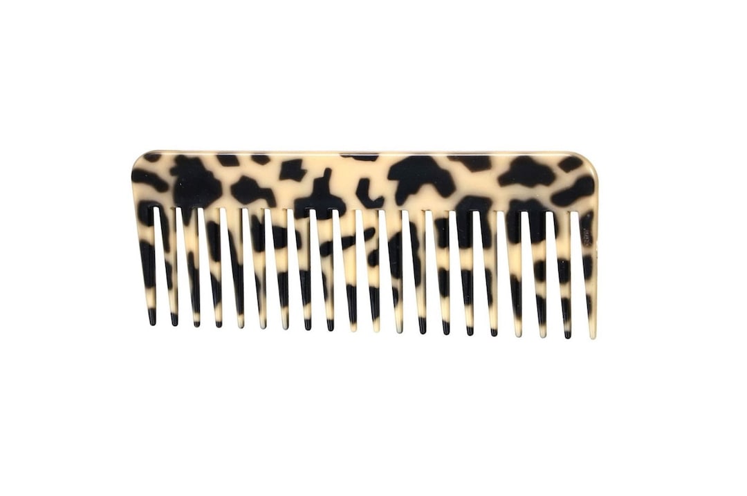Wide Tooth Comb Cheetah Leopard Tortoise Shell Pattern No Damage No ...