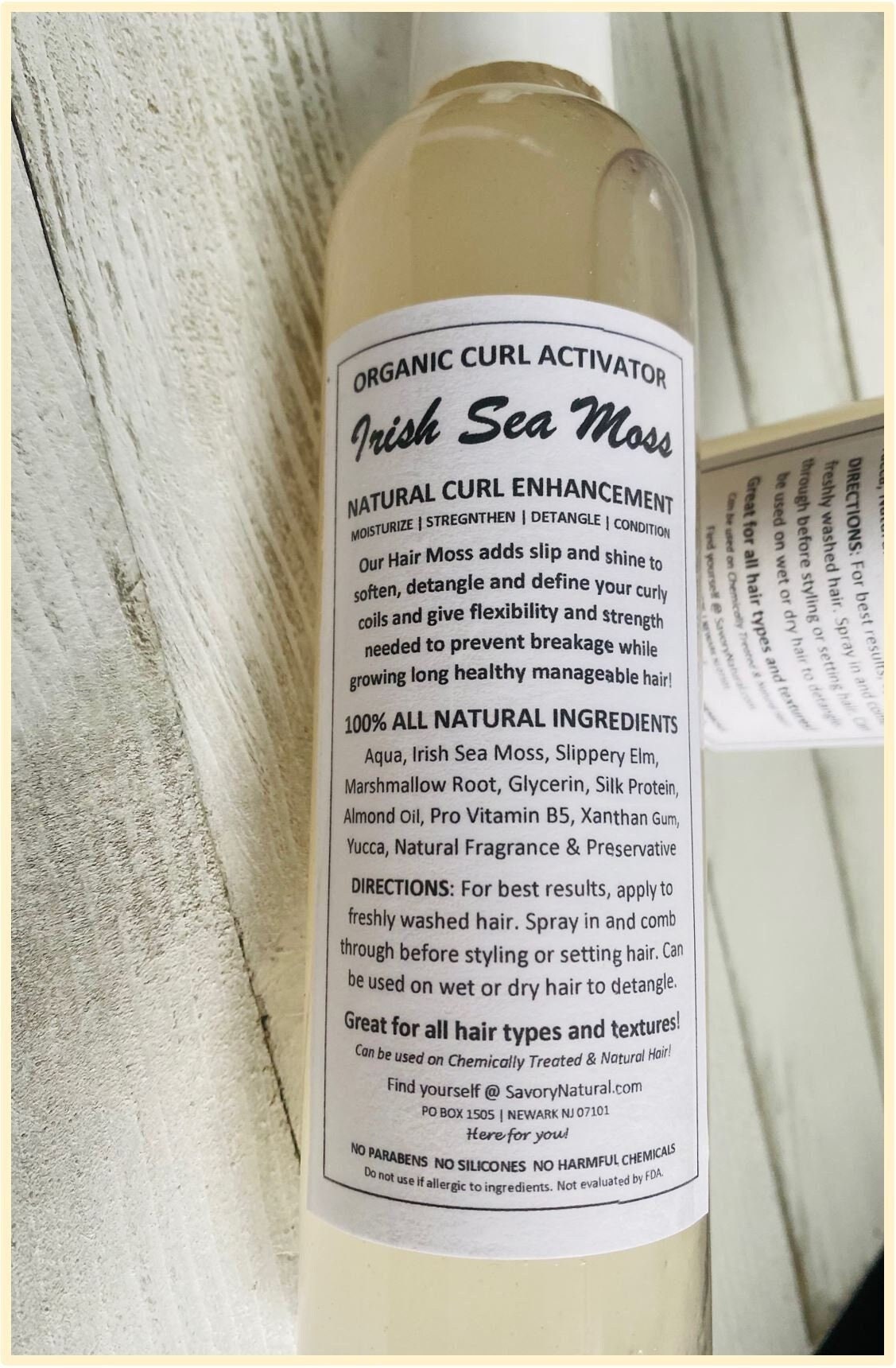 Irish Sea Moss All Natural Curl Activator Detangling Spray in ...