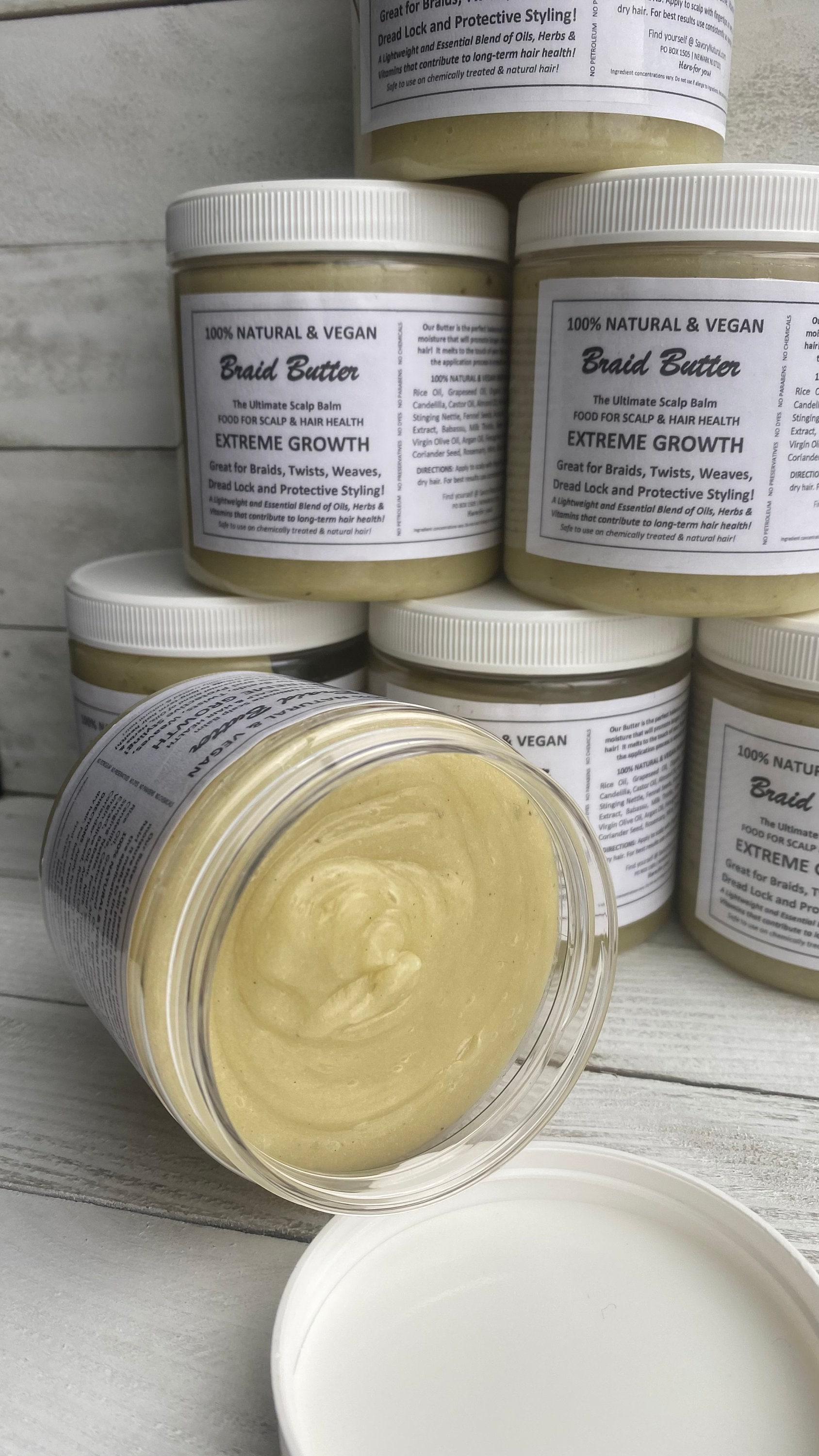 Vegan Scalp Balm for Rapid Hair GROWTH Longer Stronger Healthy Natural ...