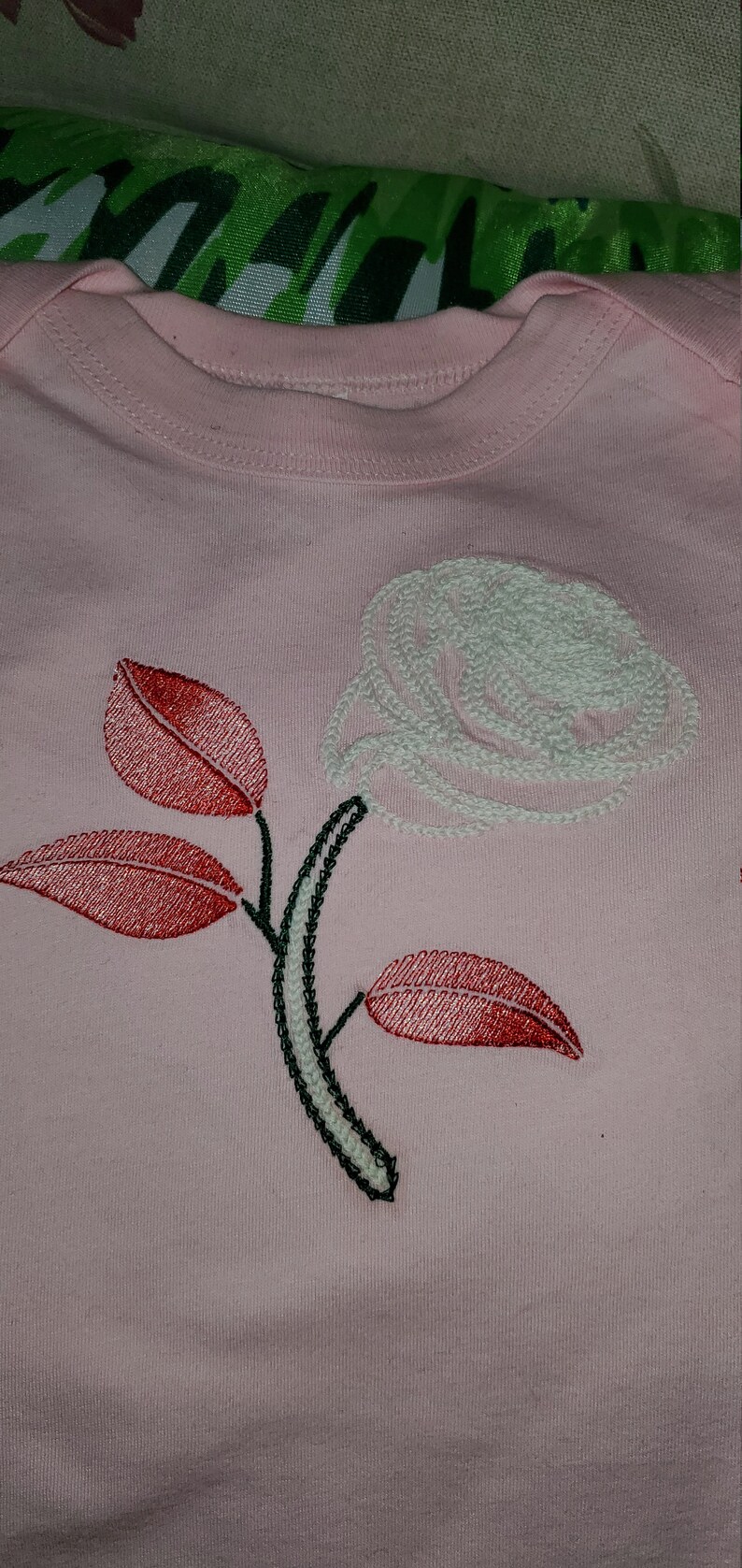 Rose Embroidery Design Chainstitch Embroideryabstract - Etsy