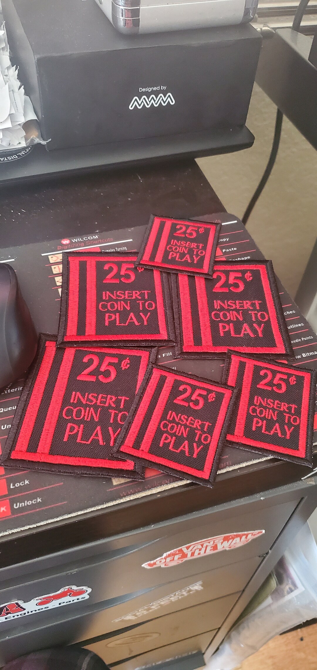 Arcade Quarter Slot Patch Embroidered Iron-on/sew-on Applique Clothing ...