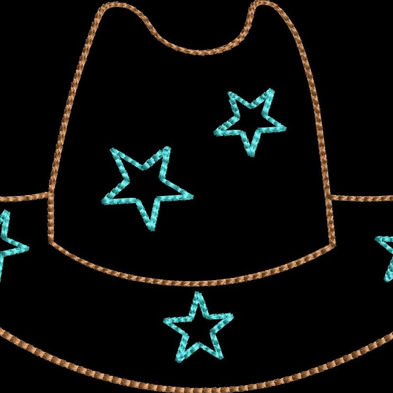 Cowboy Applique - Etsy