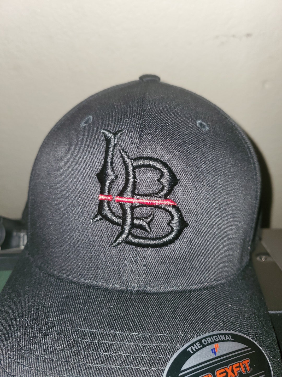 Lb Fire, Lb Fire Redline Hat, Long Beach Fire Flexfit, Flexfit,lb ...