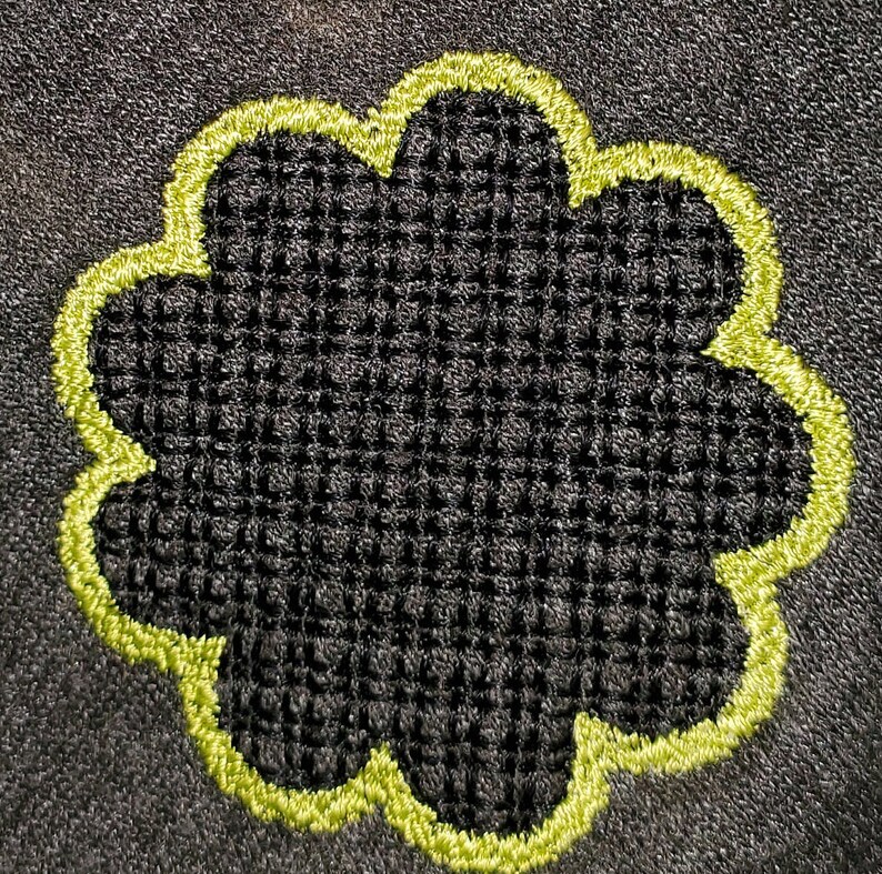 Scallop Knockdown Split Border Frame Set Digital Machine Embroidery. - Etsy