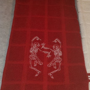 Dancing Skeletons Embroidery Design Halloween Skeleton - Etsy