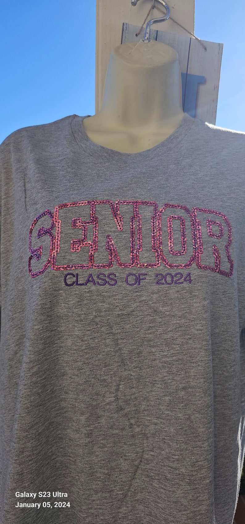 Embroidered Senior Tshirt, Senior 2024, New Grad Gift, High School ...