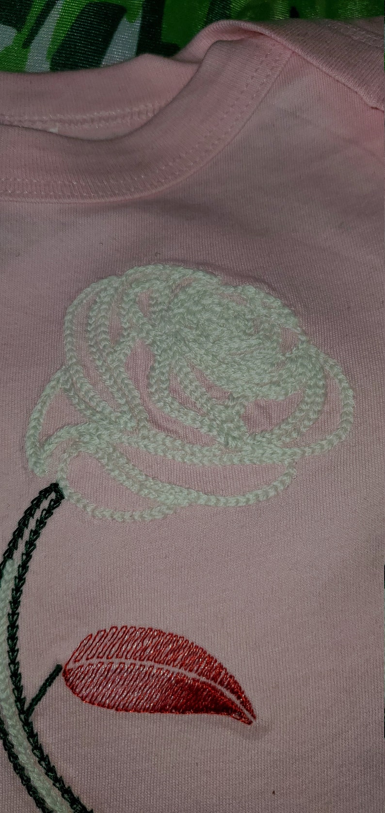 Rose Embroidery Design Chainstitch Embroideryabstract - Etsy