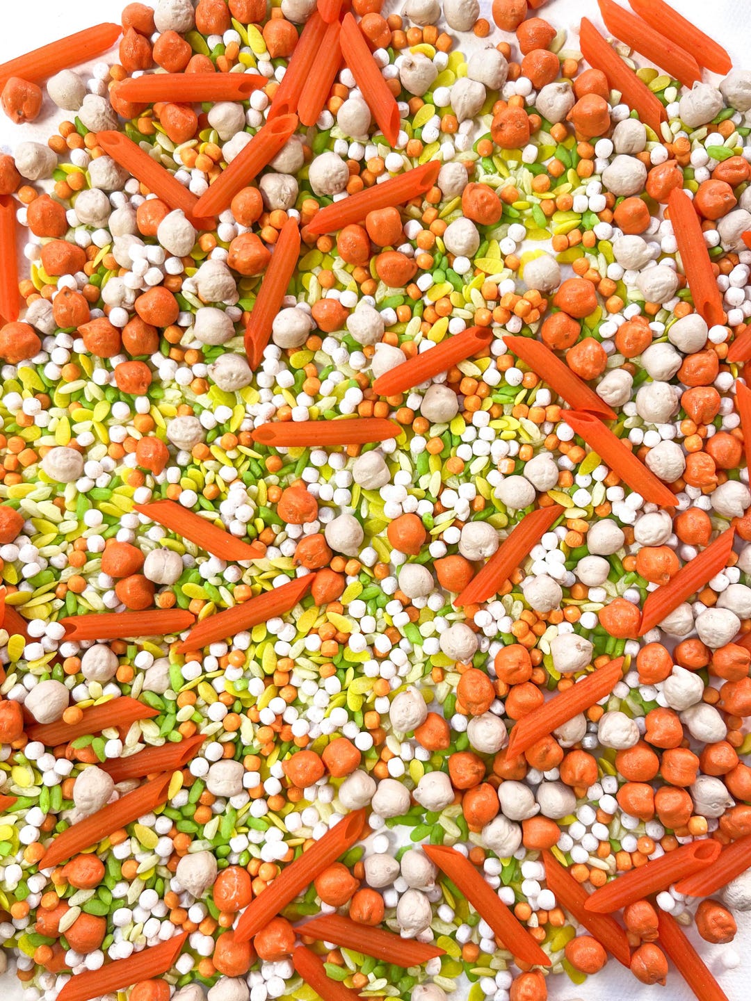 Carrot Patch Sensory Mix – Sensory Play Filler, Pasta Sensory Bin ...