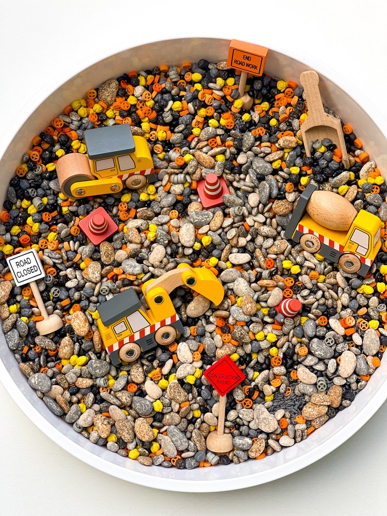 Nature-inspired Rock Sensory Bin Filler, Pretend Rocks, Construction ...