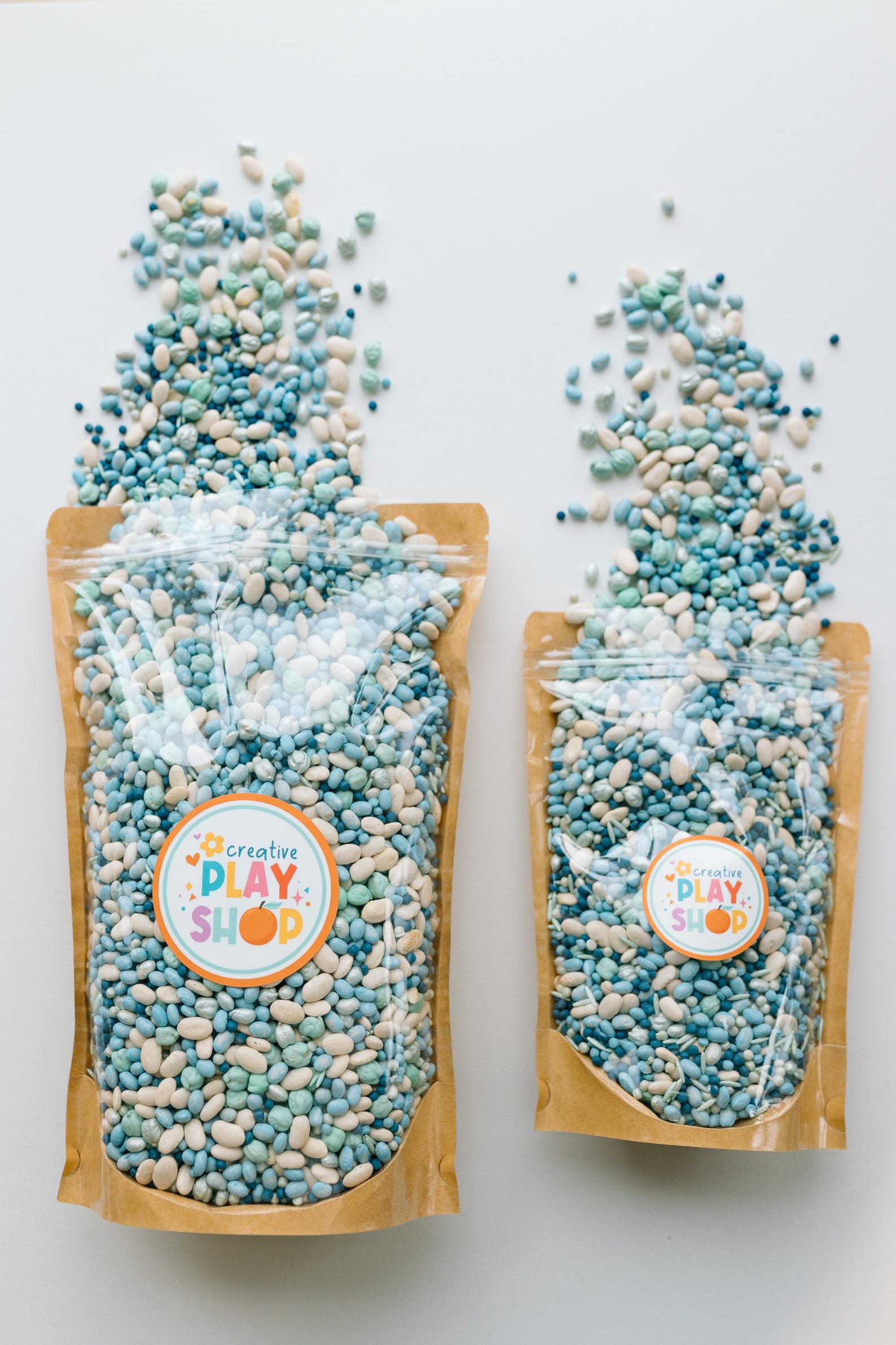 Ocean and Coastal Sensory Mix – Blues and Ocean Beach Themed Rice Kit ...