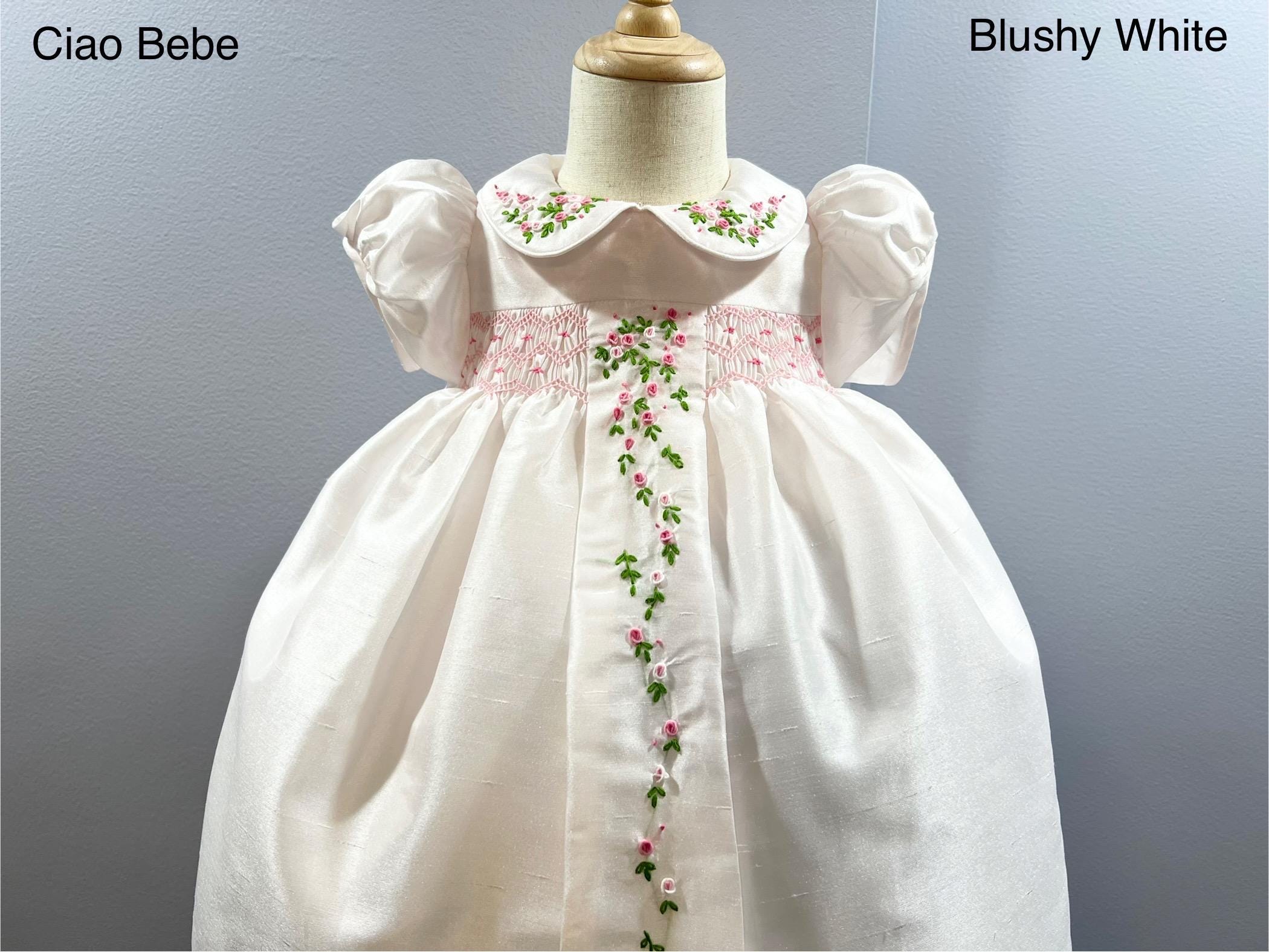 NEW Boutique Design Hand Embroidered Smocked Dress Children Baby Girl ...