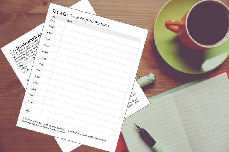 Job Search Planner, SWOT Analysis, Daily Routine Planner,interview ...