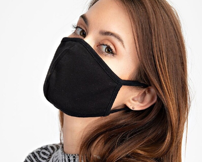 3D Shape Printed Reversible Cotton Face Mask Made in USA - Etsy