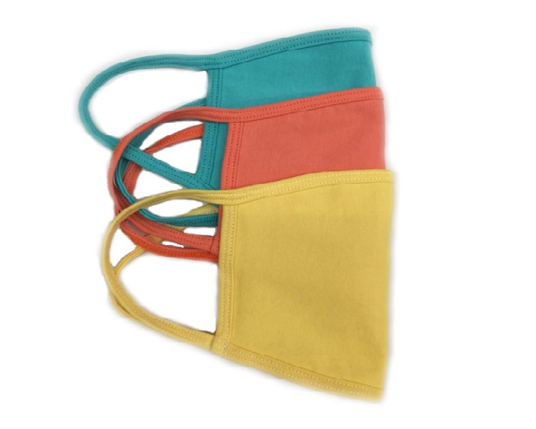 New Colors Two Layer Cotton Face Mask Washable Made in USA - Etsy