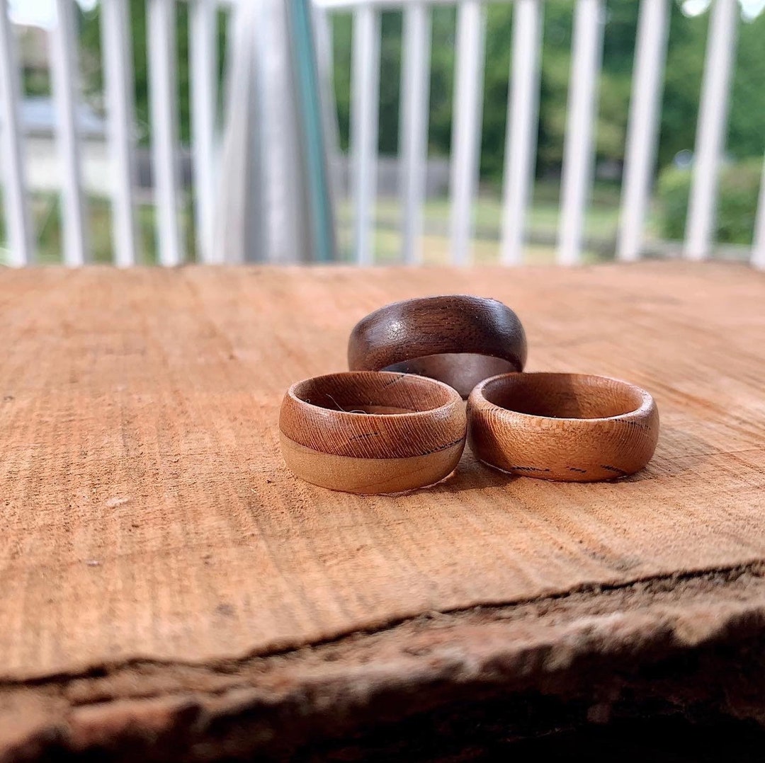 Handcrafted Wooden Rings - Made to Order! Engagement Wedding ...