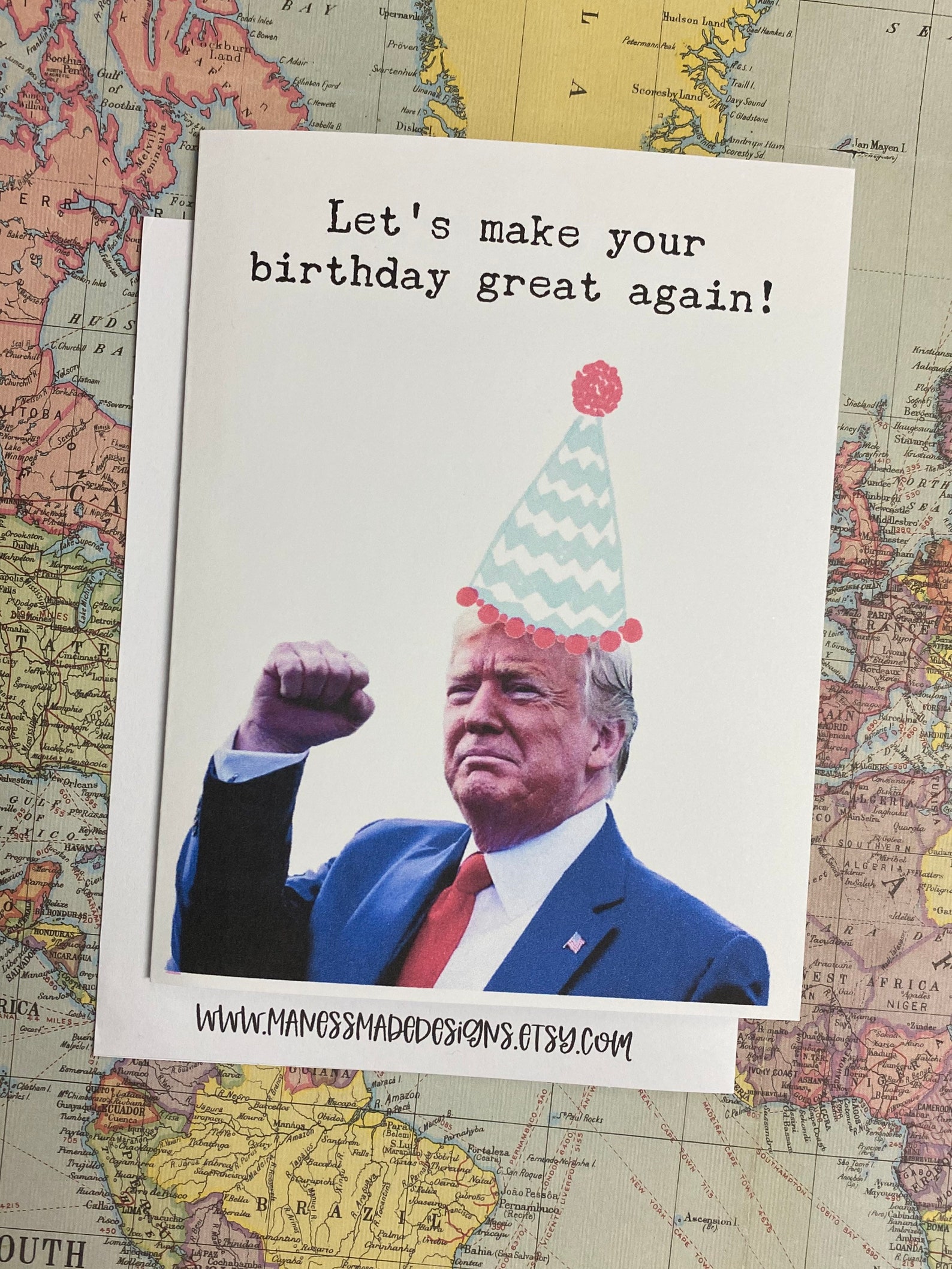 Trump Happy Birthday Day Card 5x7 Greeting Card - Etsy