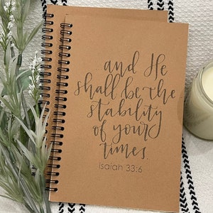 Personalized Kraft Paper Journal | Bible Verse | Bible Journaling Book ...