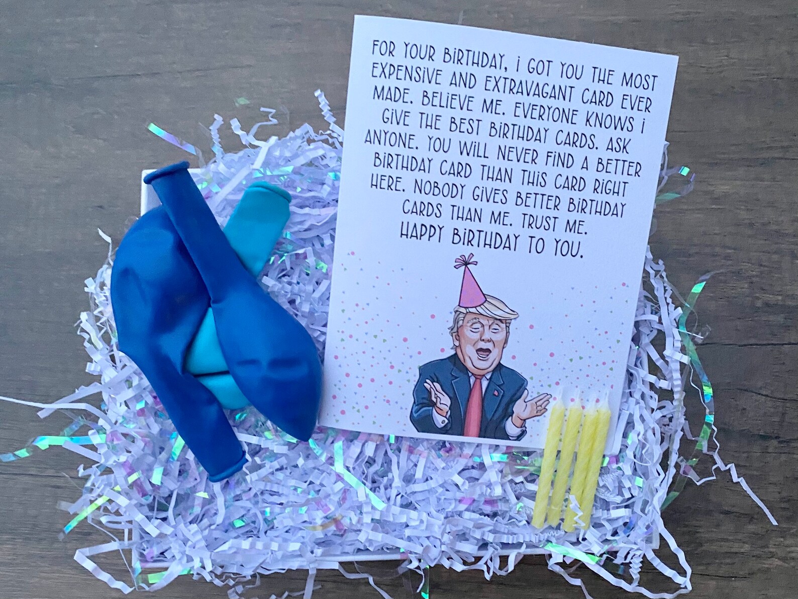 Trump Happy Birthday Day Card 5x7 Greeting Card | Etsy