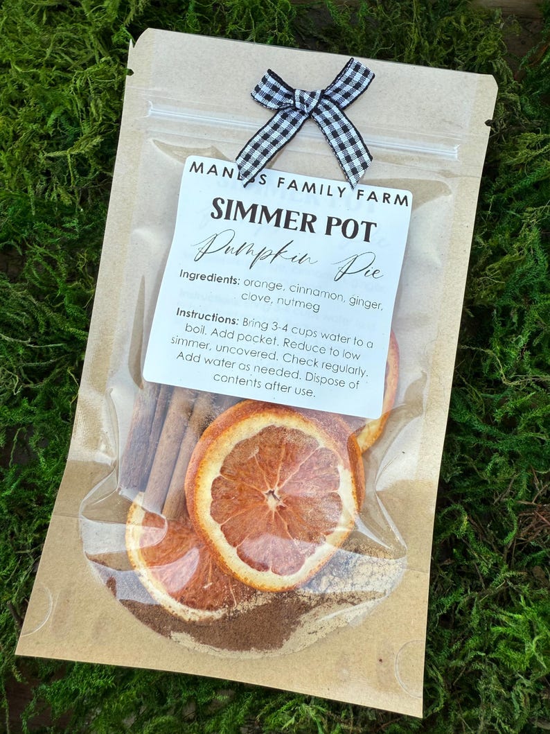 Bulk Order 20 Kits-fall Simmer Pot Gift Set | Pumpkin Pie, Apple, Peach ...