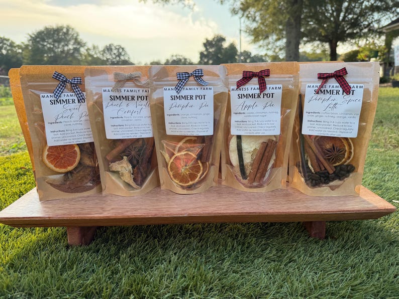 Bulk Order 20 Kits-fall Simmer Pot Gift Set | Pumpkin Pie, Apple, Peach ...