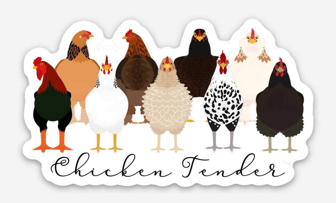 Chicken Tender Sticker | Waterproof Vinyl Sticker | Water Bottle ...
