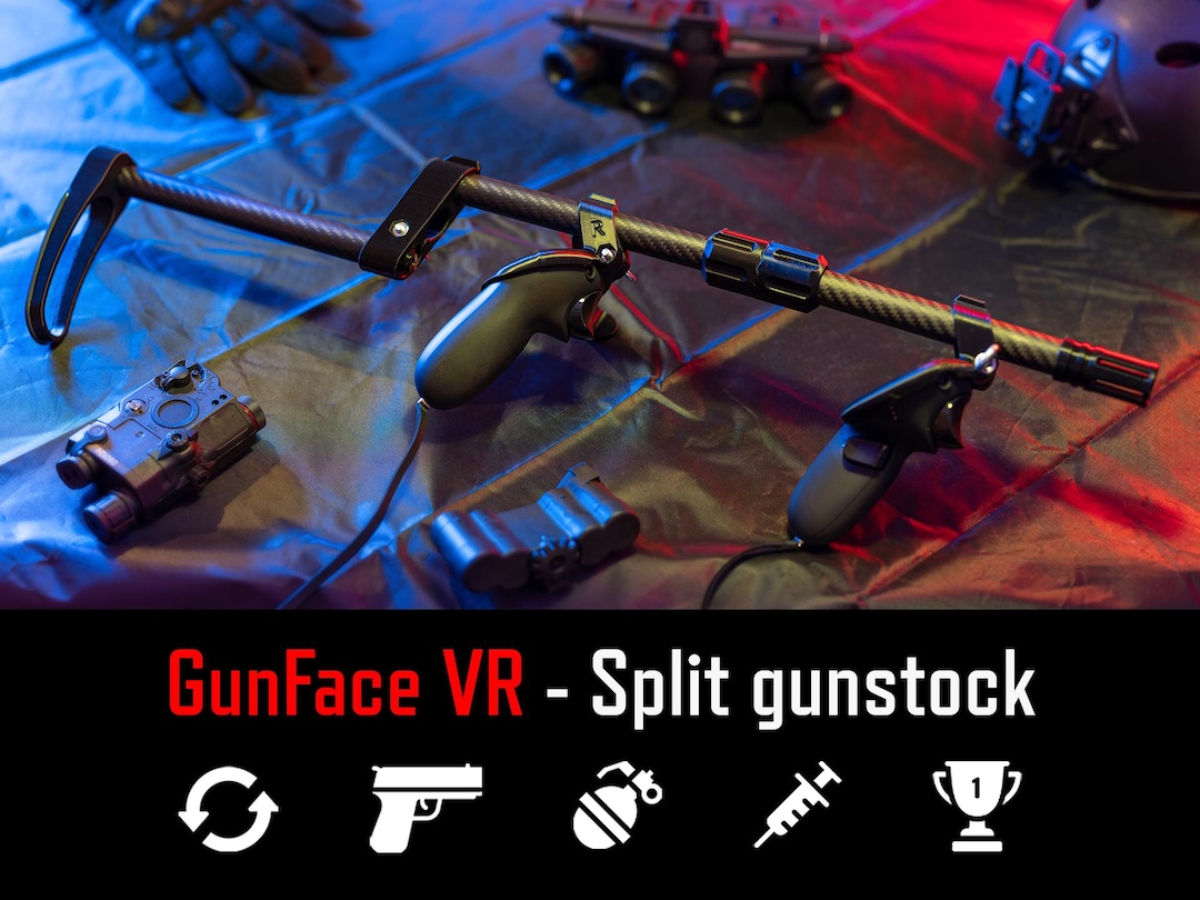 Gunface VR Magnetic-split Gunstock for (quest 3/2/pro) - Etsy