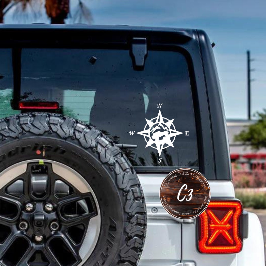 Compass Offroad Vehicle Car Decal/compass Decal/car Decal/vinyl Decal ...